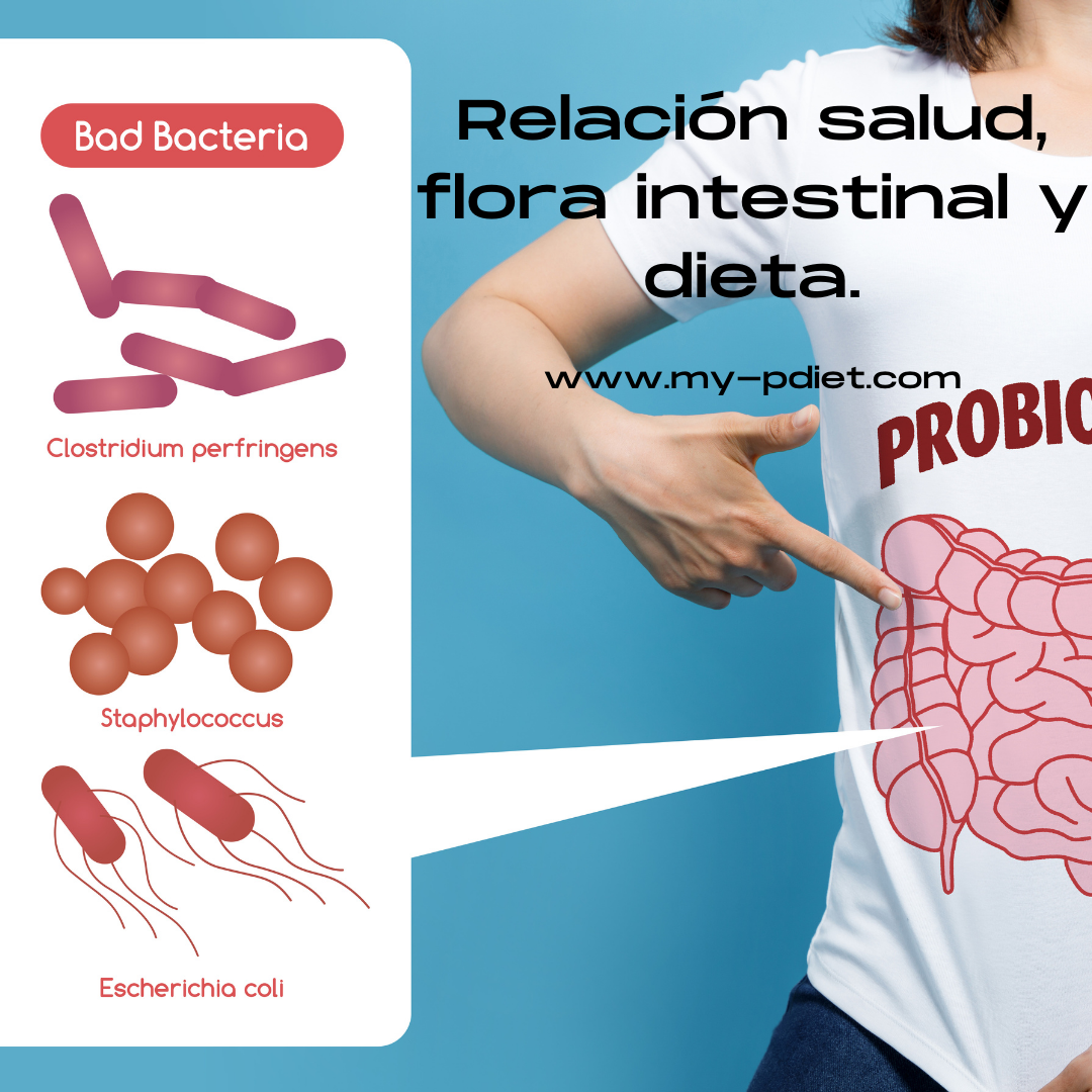 ¿Cual es la relación entre: salud, flora intestinal y dieta?