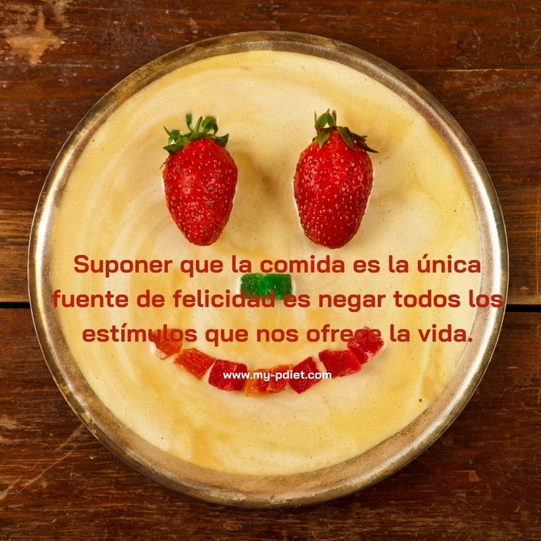 Frases motivadoras: la comida y la felicidad - My-PDiet.com - Nutrición